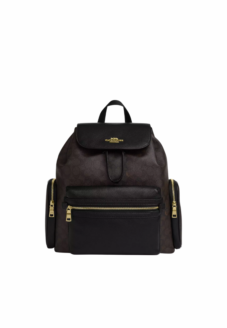 ( PREORDER ) Coach Baby In Signature Canvas Backpack In Walnut Black C ...